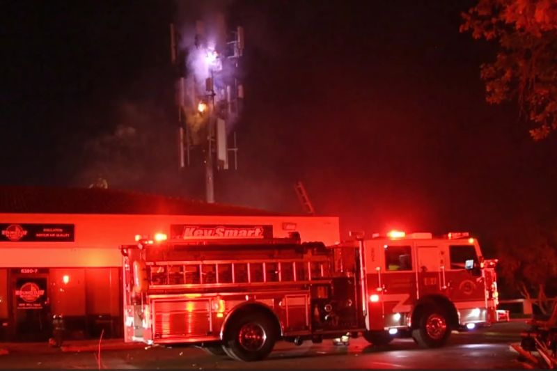 Early morning fire near cell tower in Citrus Heights – Citrus Heights ...
